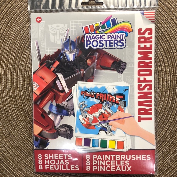 Transformers | Toys | Transformers Magic Paint Posters | Poshmark